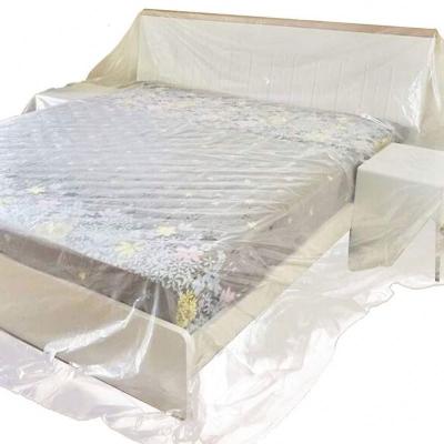 China Waterproof Garment Cover Clear Plastic Cover Sheets For Ultimate Furniture Protection for sale