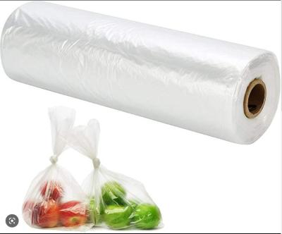 China Plastic Produce Bags Roll 5-40 Mic Thickness Ideal For Bread Fruit And Veg Bags On A Roll for sale