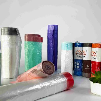 China Wholesale HDPE Drawstring Trash Bags for Office & Household Use Customizable Logo Low Price for sale