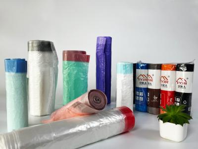 China Wholesale HDPE Drawstring Trash Bags for Office & Household Use Customizable Logo Low Price for sale