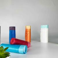 China Custom Plastic Bag Roll Packaging Hand Held Pull Rope Drawstring Garbage Bag 450x500mm for sale