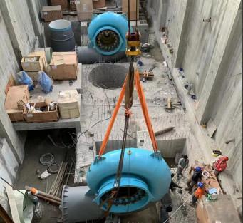 中国 Stainless Steel Spiral Case Horizontal Francis Turbine for High Power Hydro Generation 販売のため