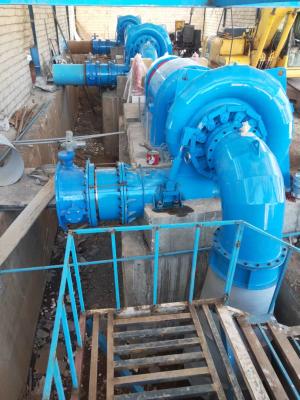 China 20-200m Head Carbon Steel Spiral Case Hydro Turbine with Horizontal Francis Turbine Type en venta