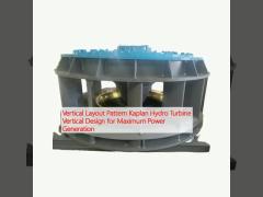 Padrão de layout vertical Kaplan Turbina hidráulica Projeto vertical para geração máxima de energia