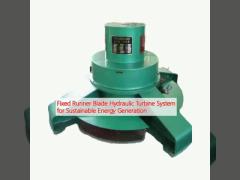 Fixed Runner Blade Hydraulisch Turbinesysteem voor duurzame energieopwekking