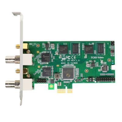 Cina PCIe 2 Channel HD SDI Video Capture Card per PC H.264 Codifica 1920x1080P60 Risoluzione in vendita
