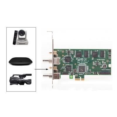 Cina PCIe 2 Channel HD SDI Video Capture Card per PC H.264 Codifica 1920x1080P60 Risoluzione in vendita
