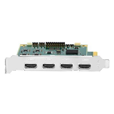 中国 高性能キャプチャカード 4チャンネル HDMI入力 ライブビデオストリーミング 4 4 4 10ビット 販売のため