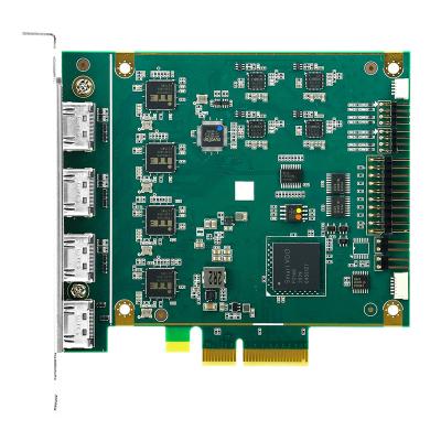 中国 高性能キャプチャカード 4チャンネル HDMI入力 ライブビデオストリーミング 4 4 4 10ビット 販売のため