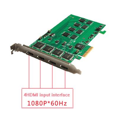 Cina 1080P60 HDMIx4 Video Capture Card per streaming in tempo reale e videoconferenza in vendita