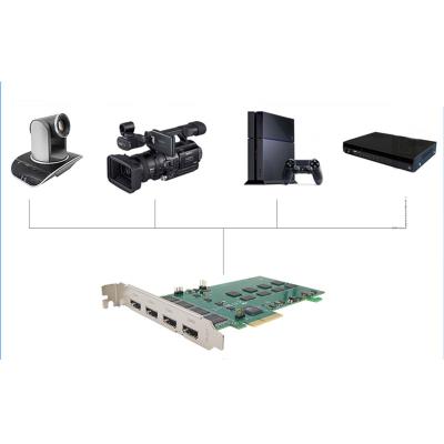 Cina 1080P60 HDMIx4 Video Capture Card per streaming in tempo reale e videoconferenza in vendita