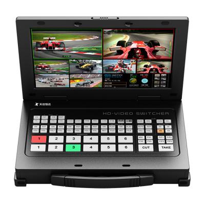 China 11.6 inch Screen Live Streaming Laptop HD Video Switcher Mixer Recorder HDMI PTZ Camera Te koop