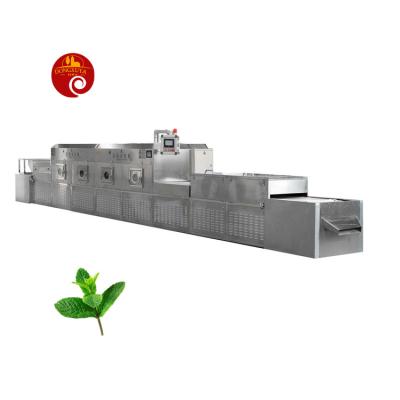 Cina Medicine Processing Tunnel Automatic Microwave Oven Mint Drying Sterilizing Machine in vendita