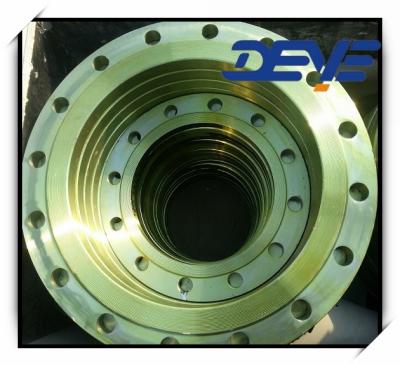 China Cast Steel flanges with standard DIN PN10 PN16 Golden Yellow Paint for sale