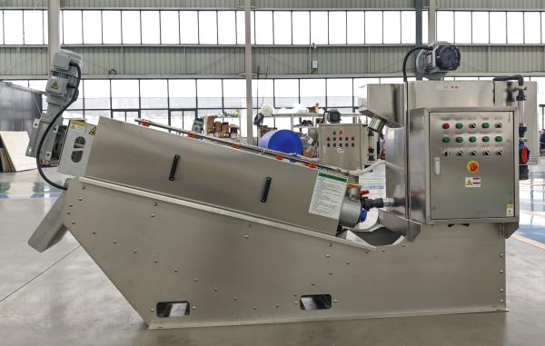 Quality 0.5–5kW Screw Press Sludge Dewatering Machine , Effluent Treatment Plant For Textile Industry for sale