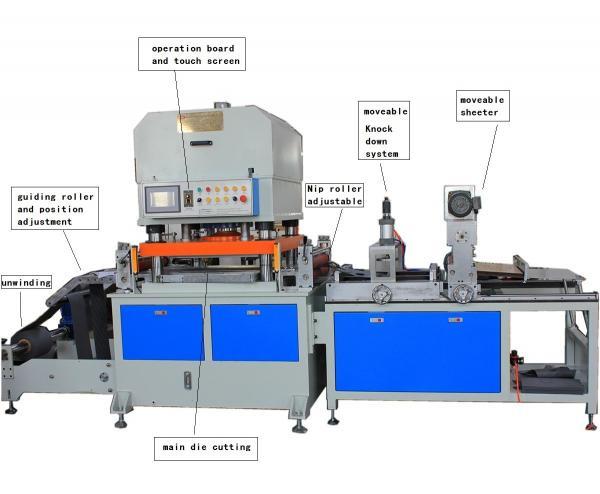 Self-Adhesive Label Tape Foam Gasket Hydraulic Press Die Cutting Machine
