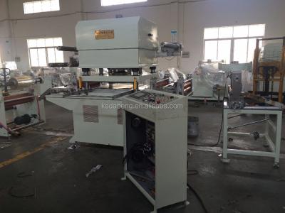 China Precision Components Die-cutting Machine with Adhesive Foam Label and Hydraulic Press for sale