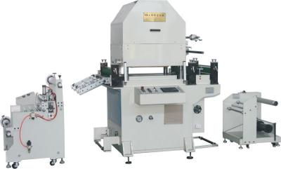 China Speed Adhesive Sticker Roll Hydraulic Die Cutting Machine at 45 Times Per Minute for sale