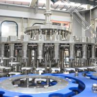 China 6000-8000 BPH Monoblock Liquid Filling Machine with Particles Dosing for Juice Hot Fill for sale