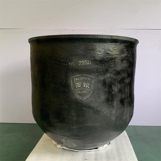 Silicon Carbide Graphite Crucible front view showing smooth surface finish