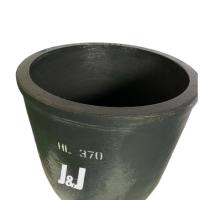 Quality Round Silicon Carbide Graphite Crucible For Melting Aluminum Oxidation Resistant for sale