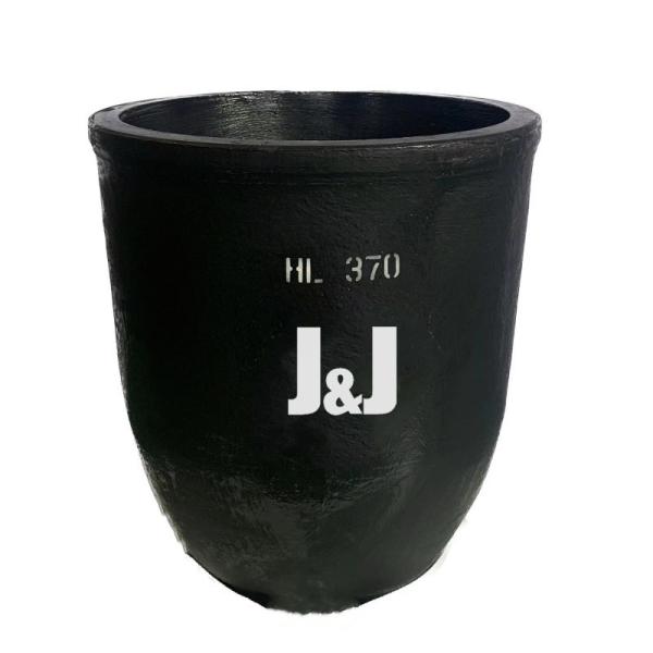 Quality Round Silicon Carbide Graphite Crucible For Melting Aluminum Oxidation Resistant for sale
