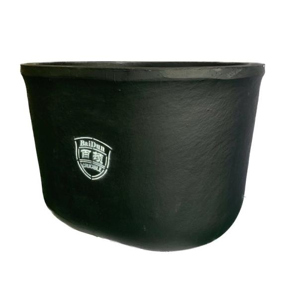 Quality Carbon Bonded Silicon Carbide Crucible , Black Graphite Clay Crucible for sale