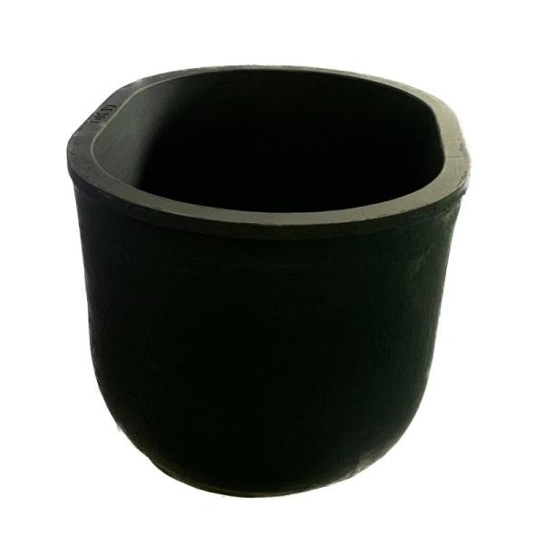 Quality Carbon Bonded Silicon Carbide Crucible , Black Graphite Clay Crucible for sale