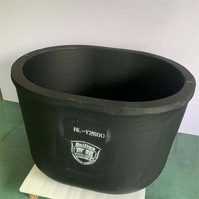 Clay Graphite Crucible side view