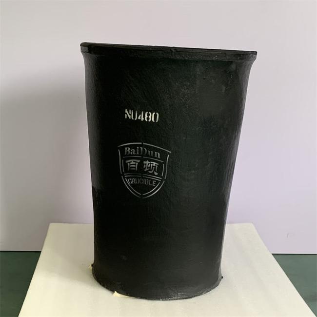 Graphite clay crucible side view showing durable construction