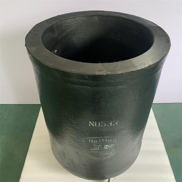 Quality High Hardness Cylindrical Refractory Graphite Crucible For Melting Gold And Silver for sale