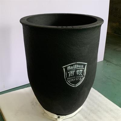 China 150kg Capacity Aluminum Melting Crucible Round For Recycling Facilities for sale