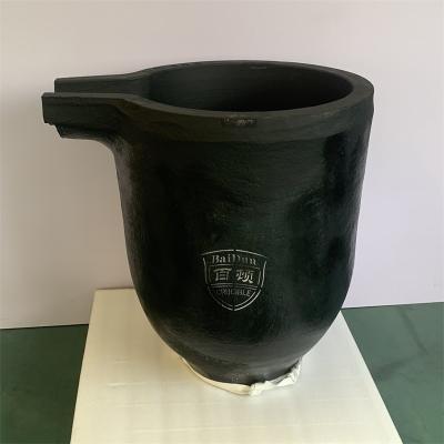 China Smooth Finish Round Aluminum Melting Crucible High Temperature Resistance Crucible for sale