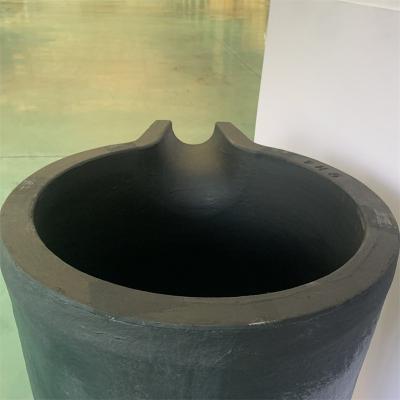 China Smooth Finish Round Aluminum Melting Crucible High Temperature Resistance Crucible for sale