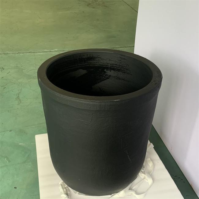 Close-up view of Silicon Carbide Graphite Crucible nozzle detail