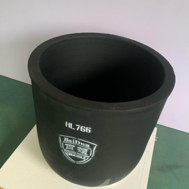 Close-up view of SiC-Graphite crucible structure