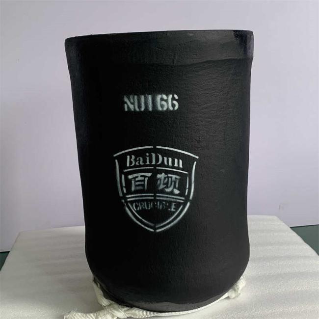 Silicon Carbide Graphite Crucible for Zinc - Front View