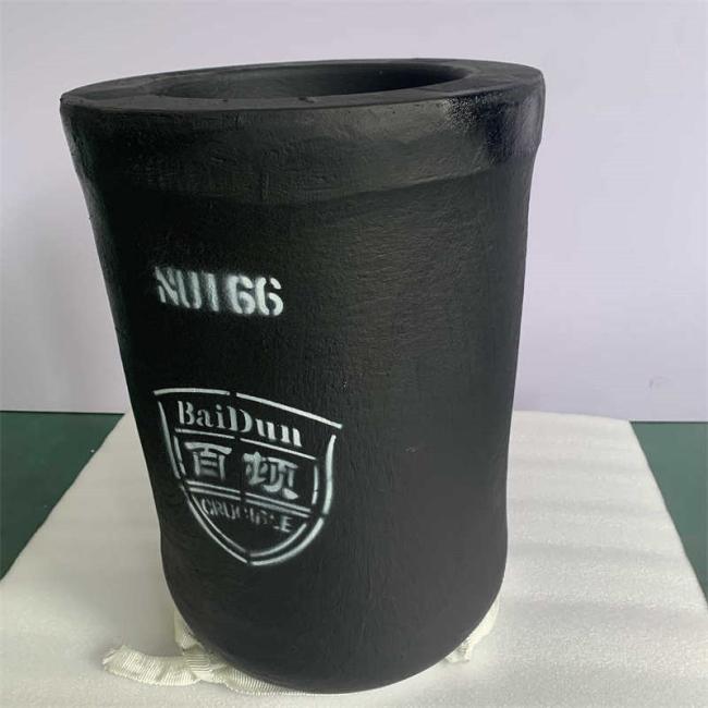Silicon Carbide Graphite Crucible for Zinc - Side View
