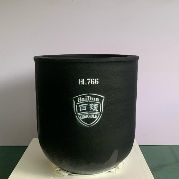 Quality 5L Silicon Carbide Crucible Cylindrical Large Crucible For Zinc Reclaiming for sale