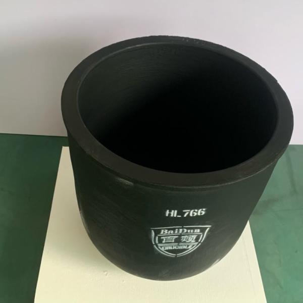 Quality 5L Silicon Carbide Crucible Cylindrical Large Crucible For Zinc Reclaiming for sale