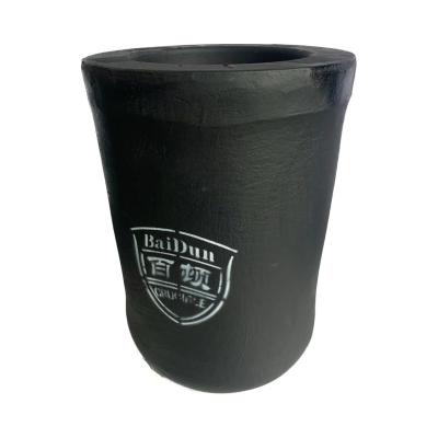 China Customized Induction Furnace Crucible Cylindrical Crucible Silicon Carbide for sale