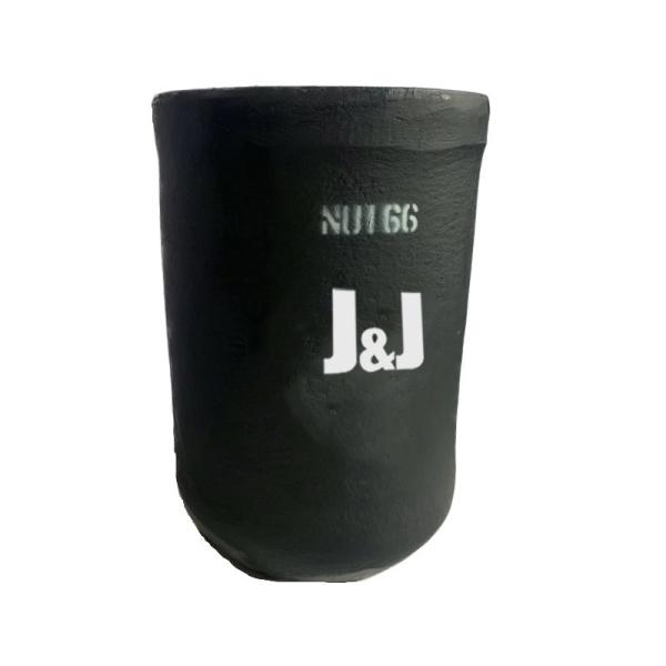 Quality Black Straight Induction Furnace Crucible For Metal Melting Low Slag Adherence for sale