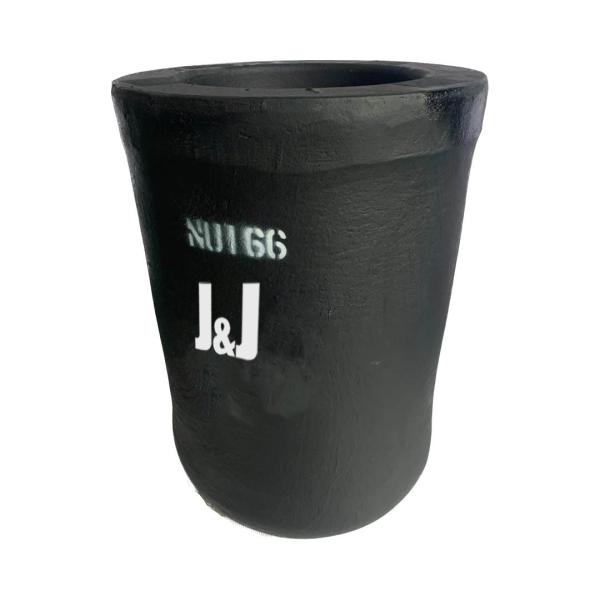 Quality Black Straight Induction Furnace Crucible For Metal Melting Low Slag Adherence for sale