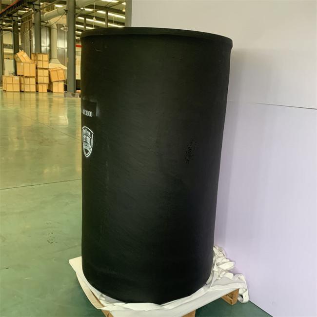 Graphite crucible top view showing opening diameter
