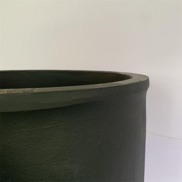 Quality Silicon Carbide Straight Barrel Crucible Smooth Surface Cylindrical Shape for sale