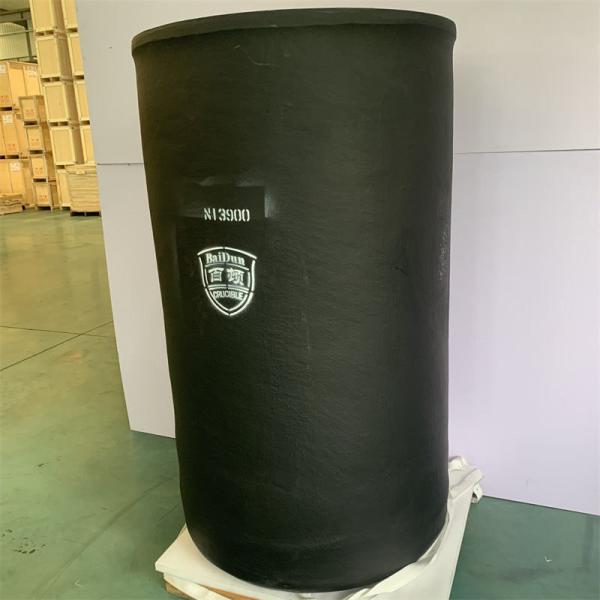 Quality Smooth Surface Induction Furnace Crucible Black Large Crucible For Copper for sale