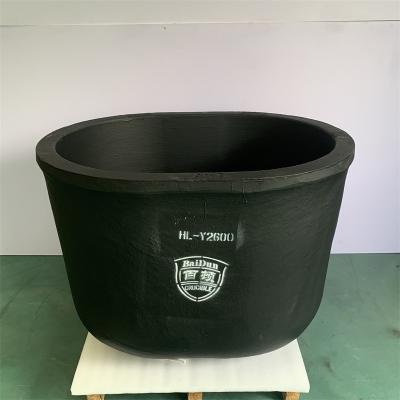 중국 산화 저항성 타원형 크루시블 2.21g/cm3-2.25g/cm3 산업 탄화물 판매용