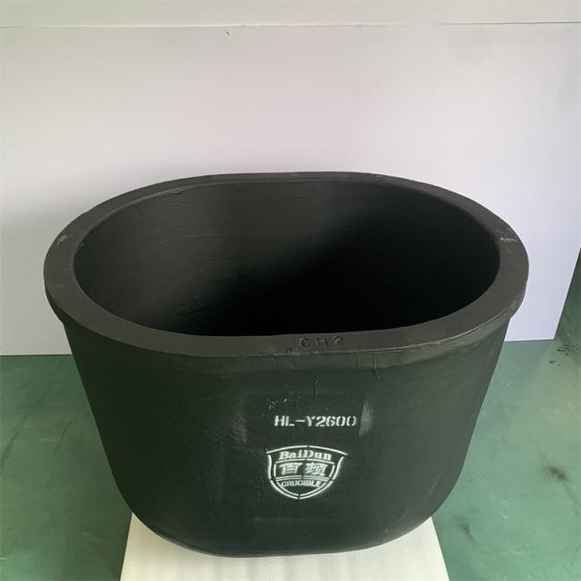 Silicon carbide graphite crucible in industrial setting