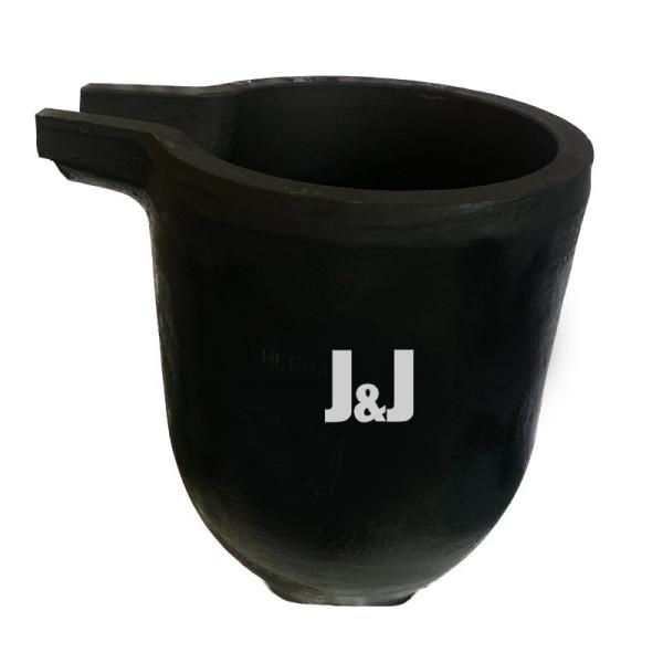 Quality Heat Conductivity Graphite Crucible Pot , Round Crucible For Melting Copper for sale