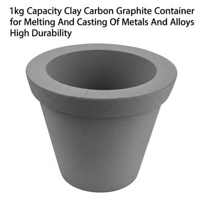 China 1kg Capacity Clay Carbon Graphite Container for Melting And Casting Of Metals And Alloys High Durability for sale